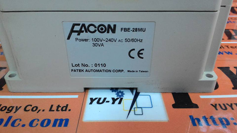 FATEK FACON FBE-28MU - 裕益科技自動化設備可程式編碼器PLC分散式控制系統DCS